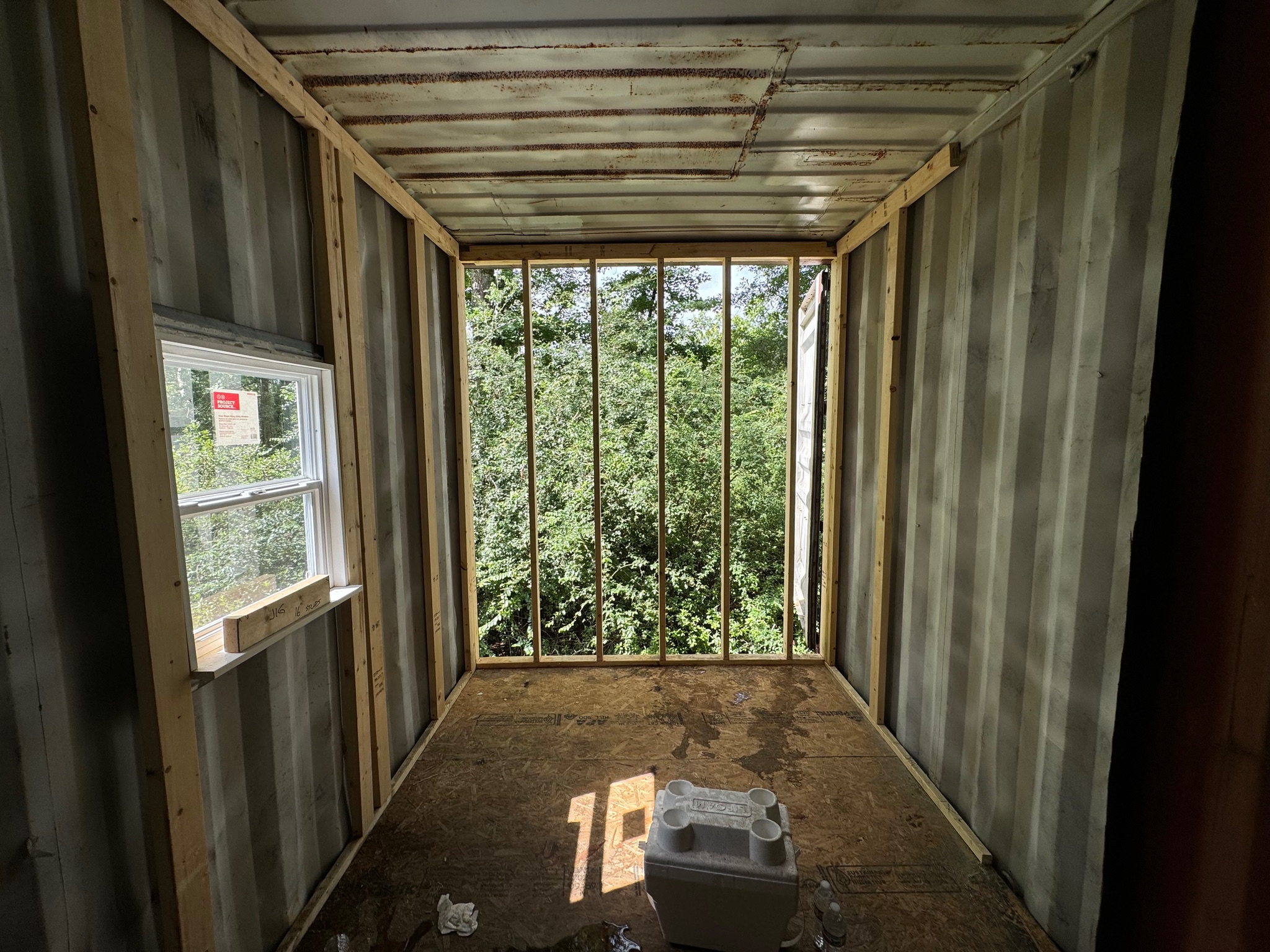 FRAMING, FRAMING, FRAMING (July 2024) – Our Shipping Container House